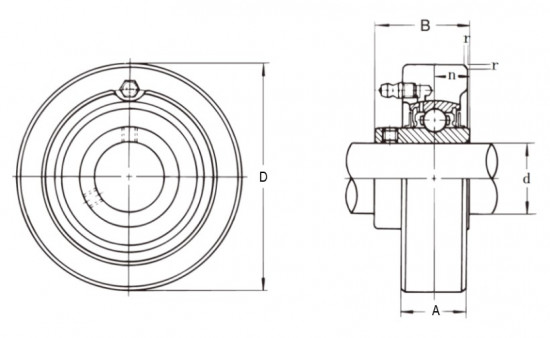 Asahi UCC 208 ložisková jednotka | ProPrumysl.cz
