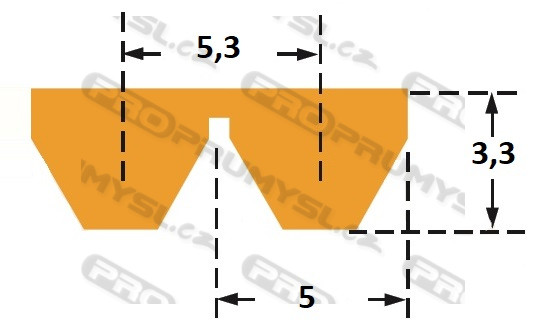 Klínový řemen 5M 387/2 Gates Polyflex JB | ProPrumysl.cz