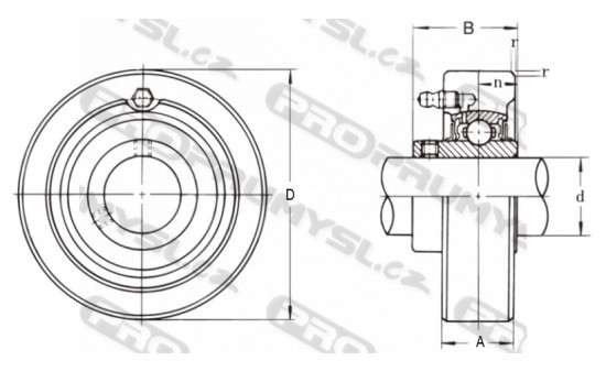 Asahi UCC 211 ložisková jednotka | ProPrumysl.cz