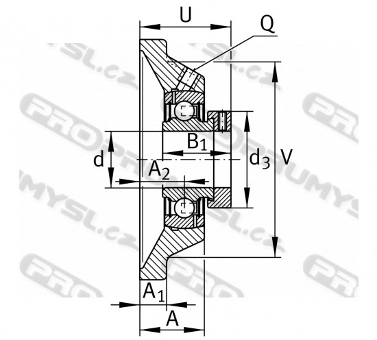INA PCJ 50-XL-N ložisková jednotka | ProPrumysl.cz