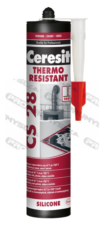 Ceresit CS 28 Thermo resistant - 300 ml tepelně odolný tmel červený ...
