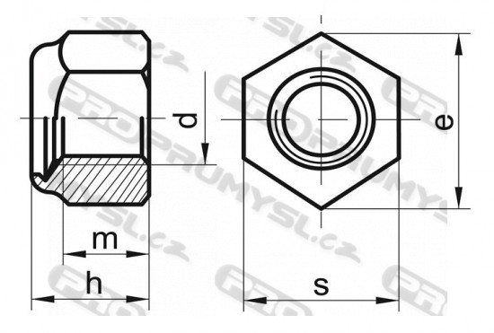 Matice samojistná nízká DIN 985 M12 nerez A2 | ProPrumysl.cz