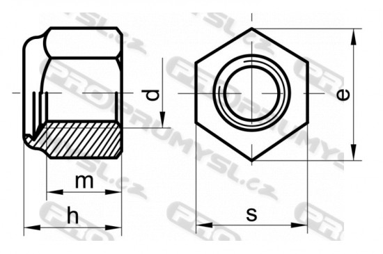 Matice samojistná vysoká DIN 982 M24 nerez A2 | ProPrumysl.cz